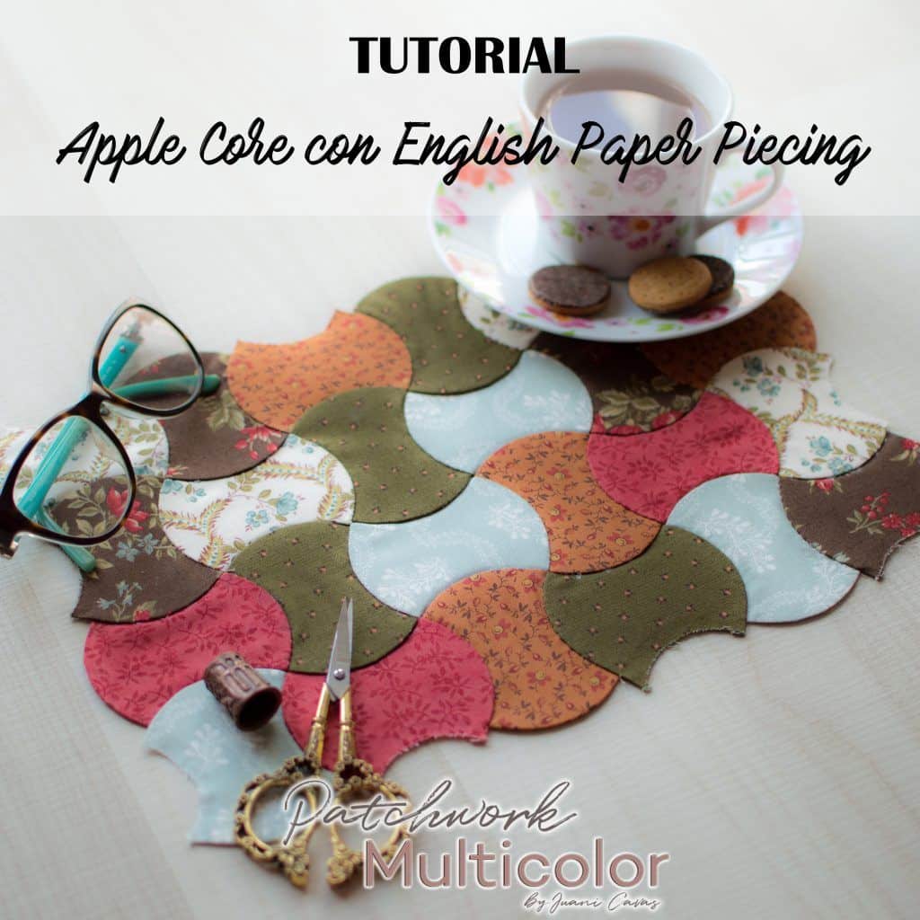 Tutorial Corazón de manzana o apple core en EPP english paper piecing ...